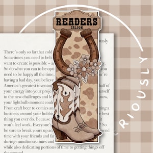Country & Western Bookmarks | Illustrated Bookmarks | Bookmarks | Cosy ...