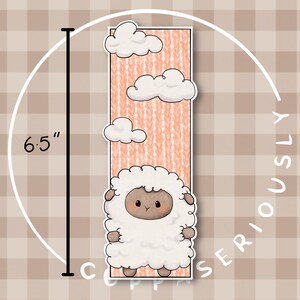 Sheep Lamb Bookmark | Illustrated Bookmarks | Spring Bookmarks | Cosy ...
