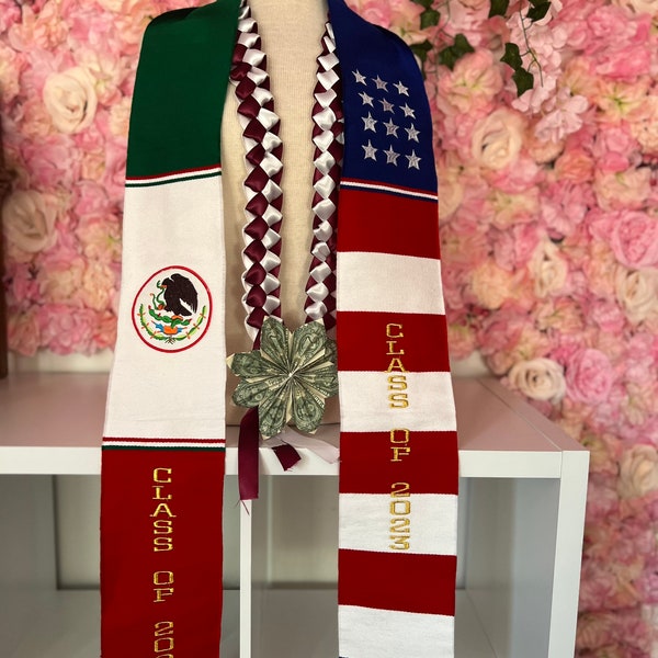 Usa Guatemala Graduation Stole - Etsy