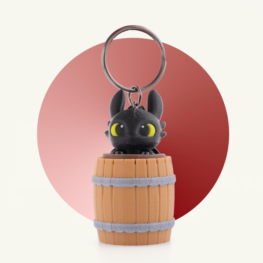 HTTYD Toothless Dragon Fidget Toy Keychain | Portable Mythical Creature ...