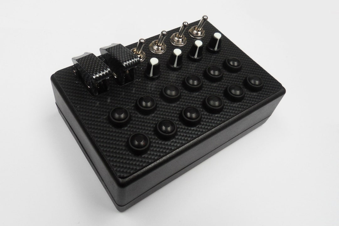 BBJ Sim Racing PC USB 30 Function Pro Series Button Box Black/carbon - Etsy