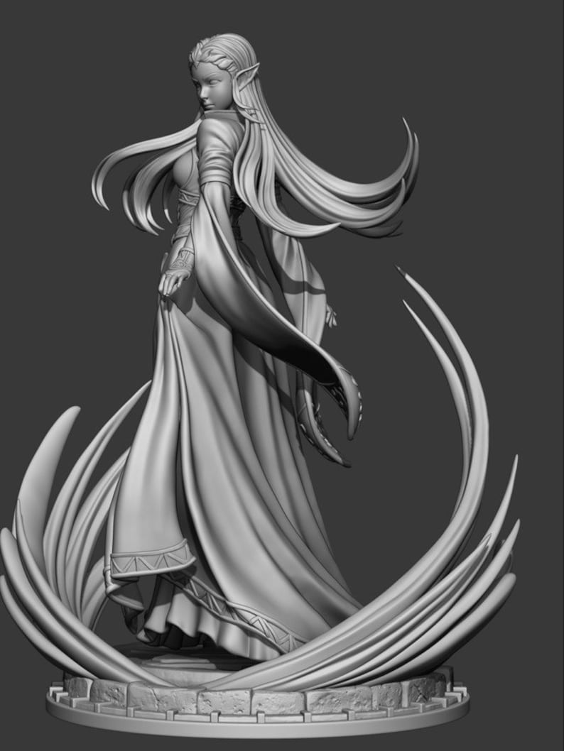 Princess Zelda 3D Stl.file - Etsy