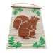 Leafy Squirrel Intarsia Crochet Wall Hanging, PDF Download, Nursery ...