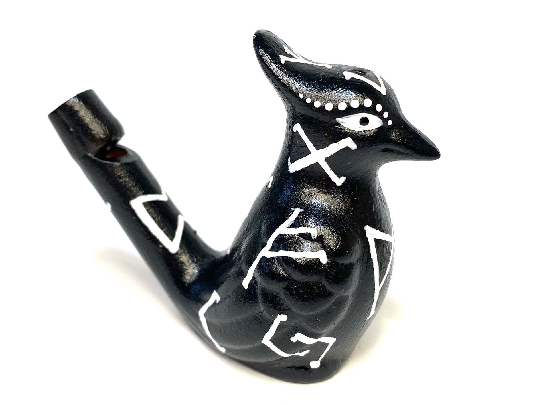 Viking Nordic Whistle Bird. Rune Bird. Clay Water Whistle . Pottery ...
