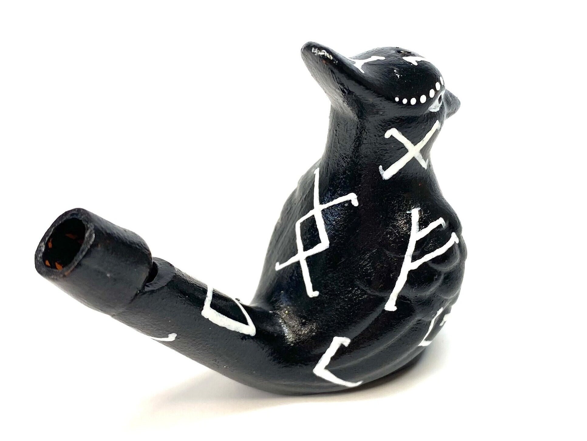 Viking Nordic Whistle Bird. Rune Bird. Clay Water Whistle . Pottery ...