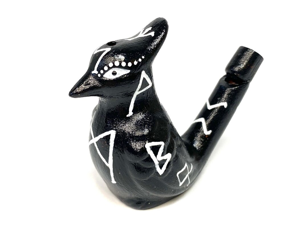 Viking Nordic Whistle Bird. Rune Bird. Clay Water Whistle . Pottery ...