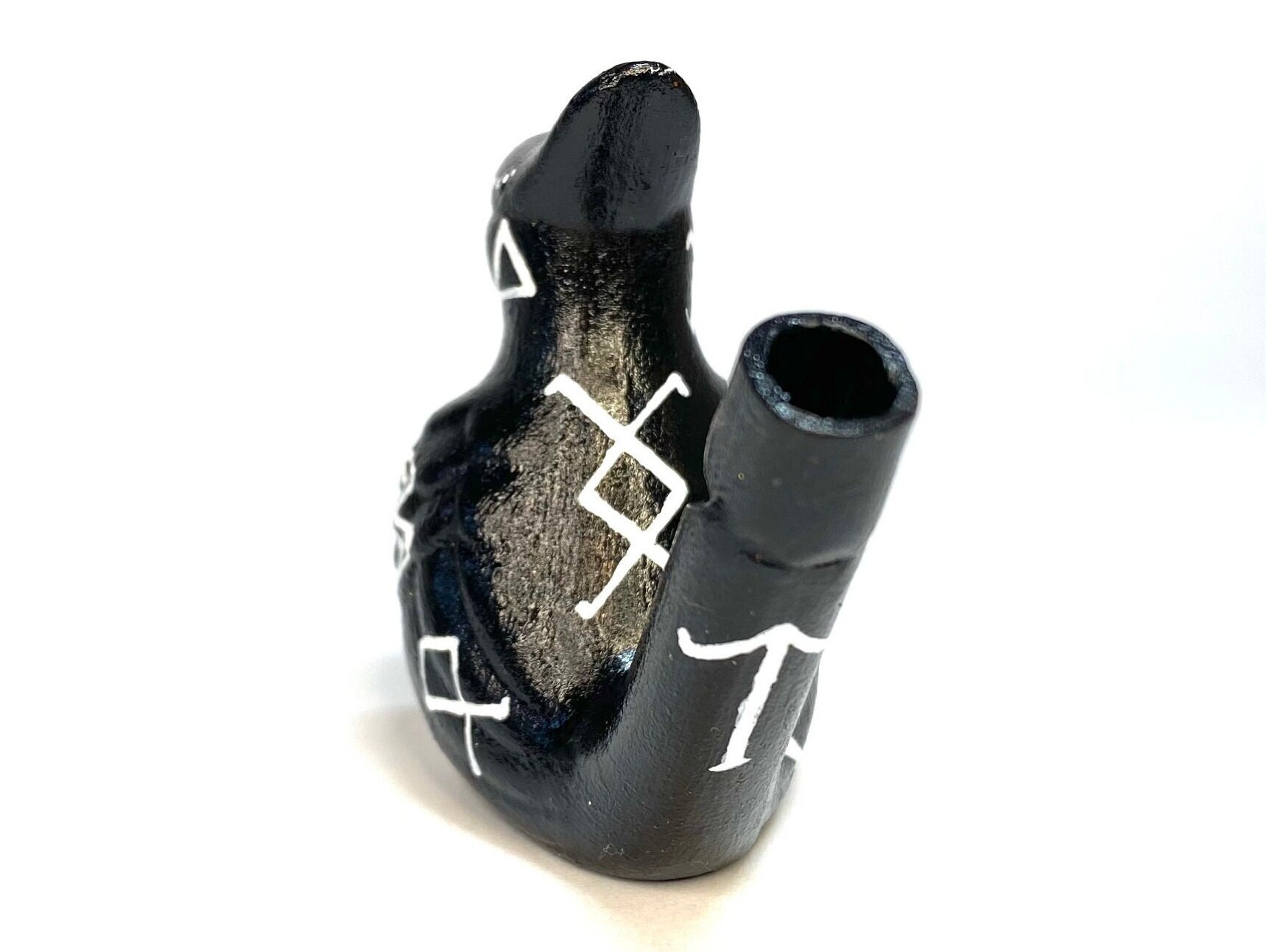 Viking Nordic Whistle Bird. Rune Bird. Clay Water Whistle . Pottery ...
