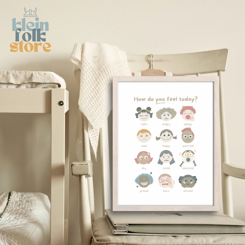 Feelings Chart, Educational Posters, Emotions Chart, Calming Corner ...