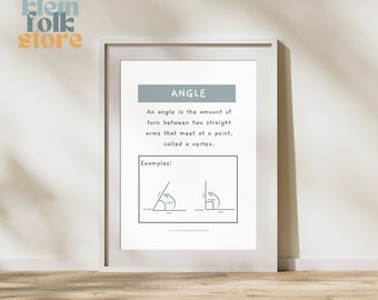Angle Math Poster - Etsy
