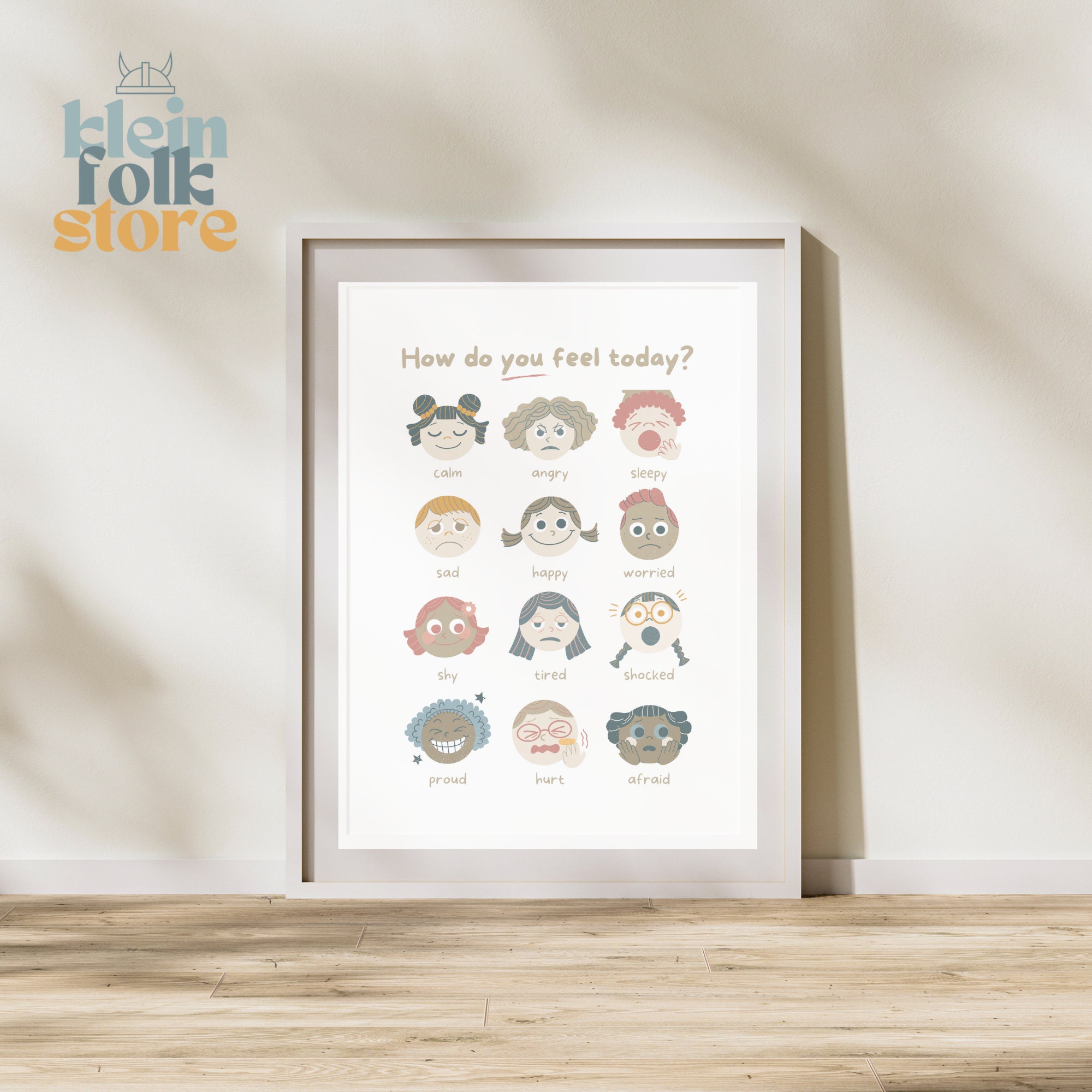 Feelings Chart, Educational Posters, Emotions Chart, Calming Corner ...