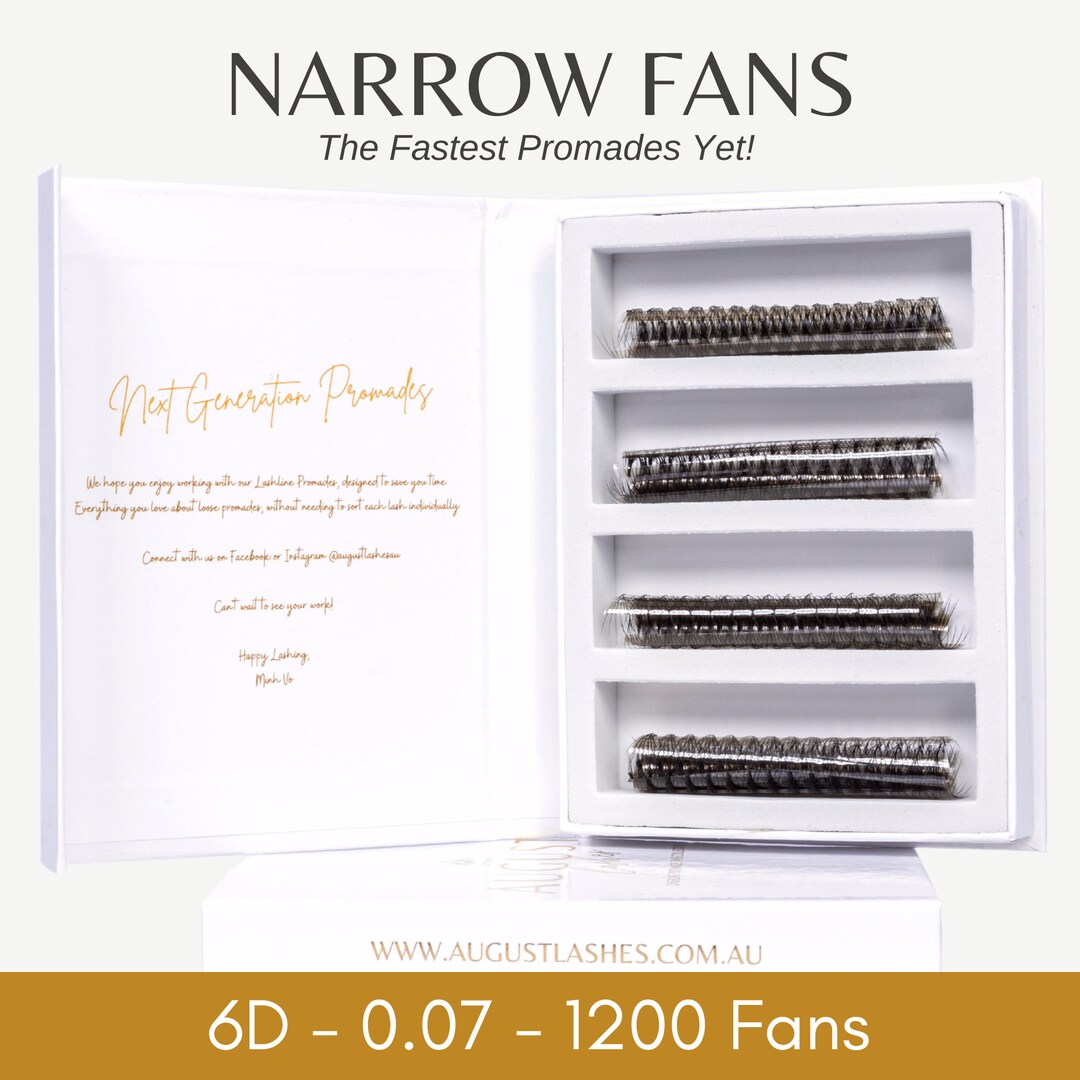 6D 0.07 Narrow Fans - Lashline - 1200 Fans - Etsy
