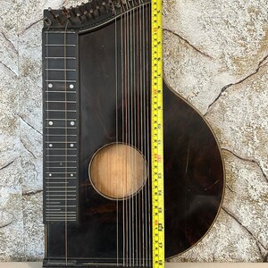 Antique Ancient Unique Zither Musical Instrument Very Rare German 1878 ...