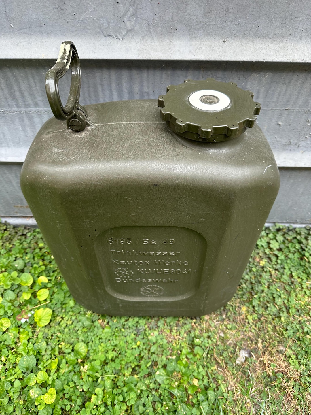 Vintage Military Bundeswehr Huge Water Bottle 1971 Year Soldier ...