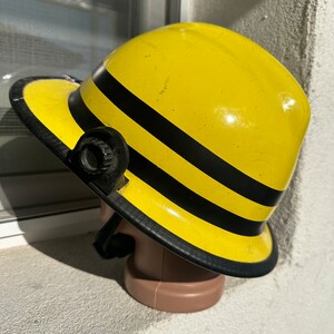 Vintage Unique Original Firefighter British Fibreglass Helmet Fire Non ...