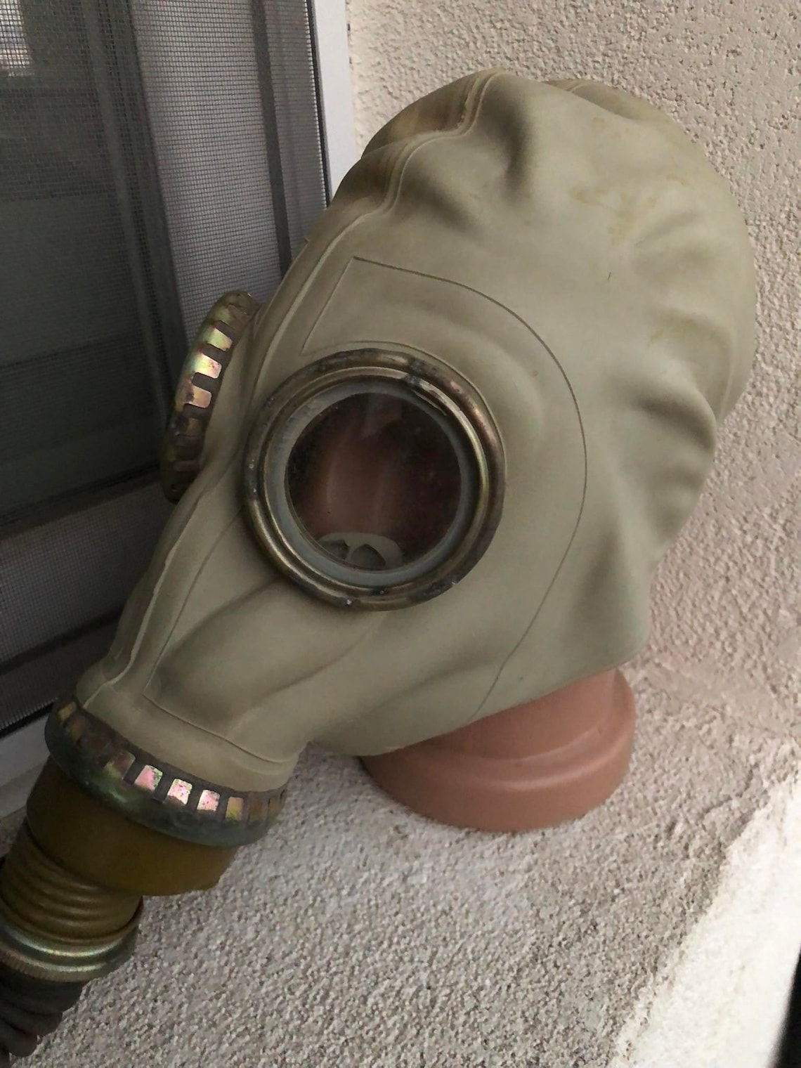 Military Vintage Army Gas Mask With Hose and Carbon Filter - Etsy