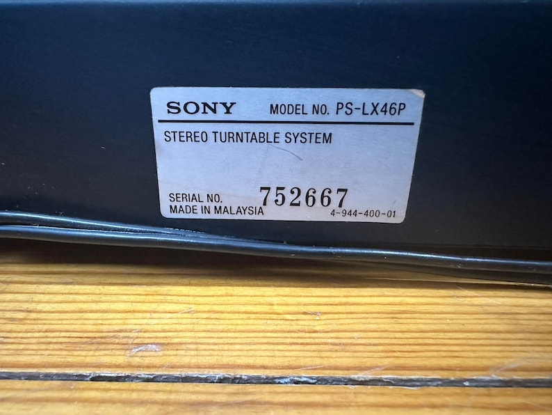 Vintage Gramophone Turntable Sony PS-LX46P Servo Controlled Automatic ...