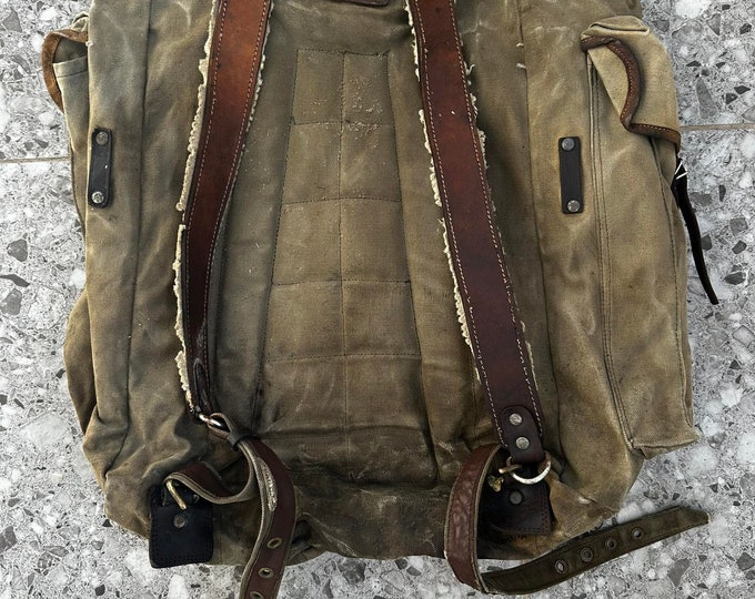 Genuine Military Bag Haversack Backpack Vintage Canvas Army - Etsy
