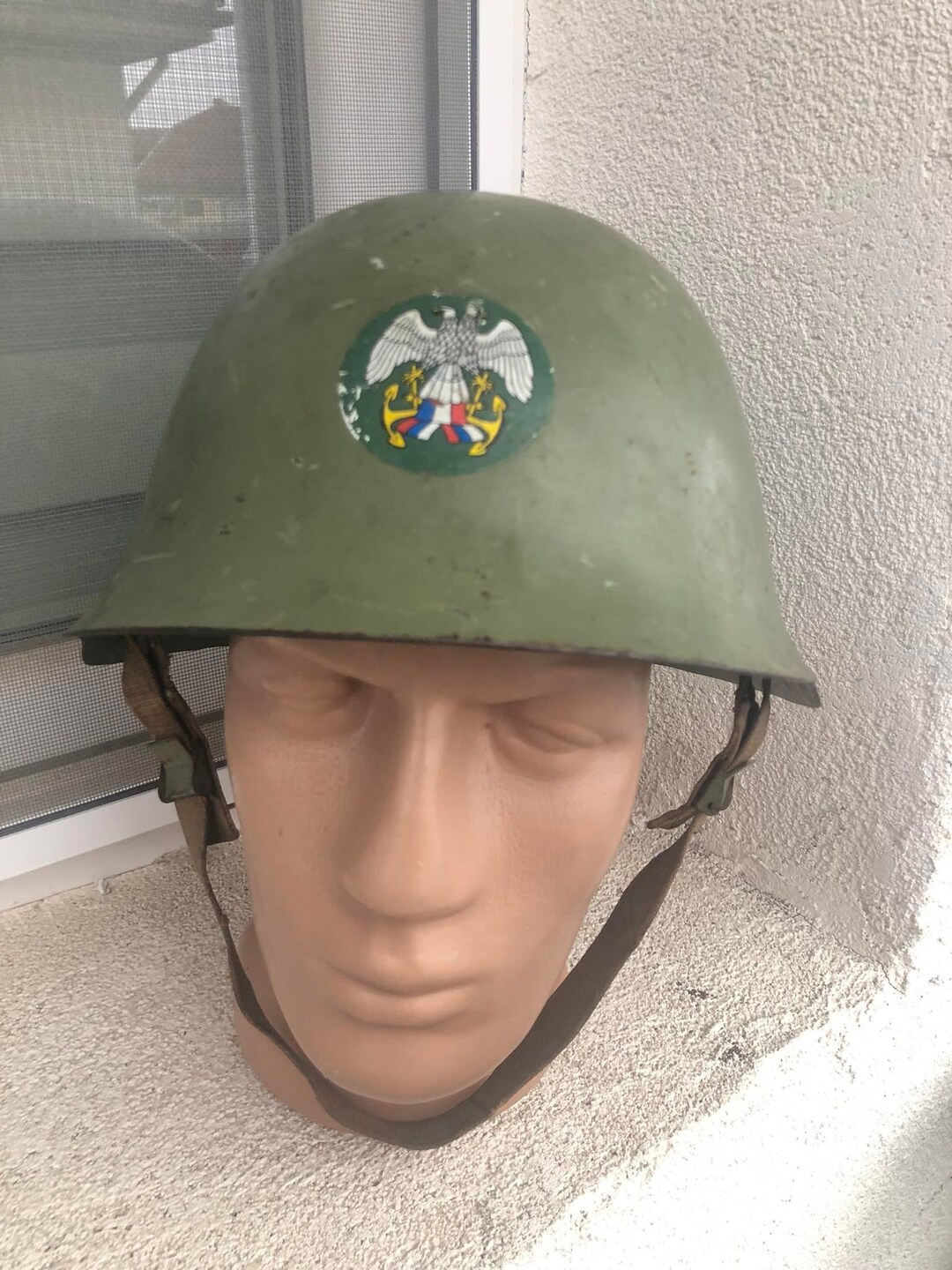 Vintage Military Helmet Serbian Army Unique Collectible - Etsy