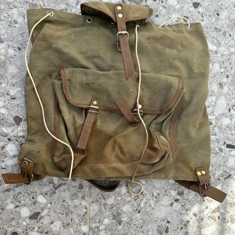 Vintage Canvas Backpacks - Etsy