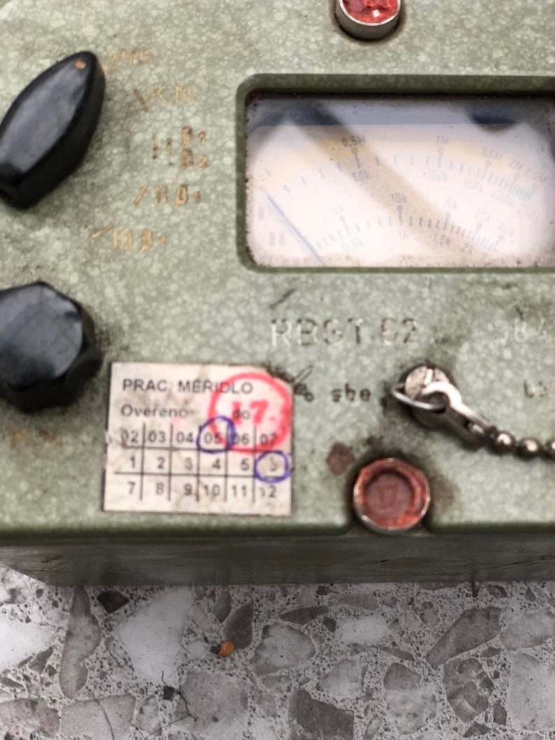 Vintage Military Dosimeter Geiger Counter Radiation Detector Radiometer ...