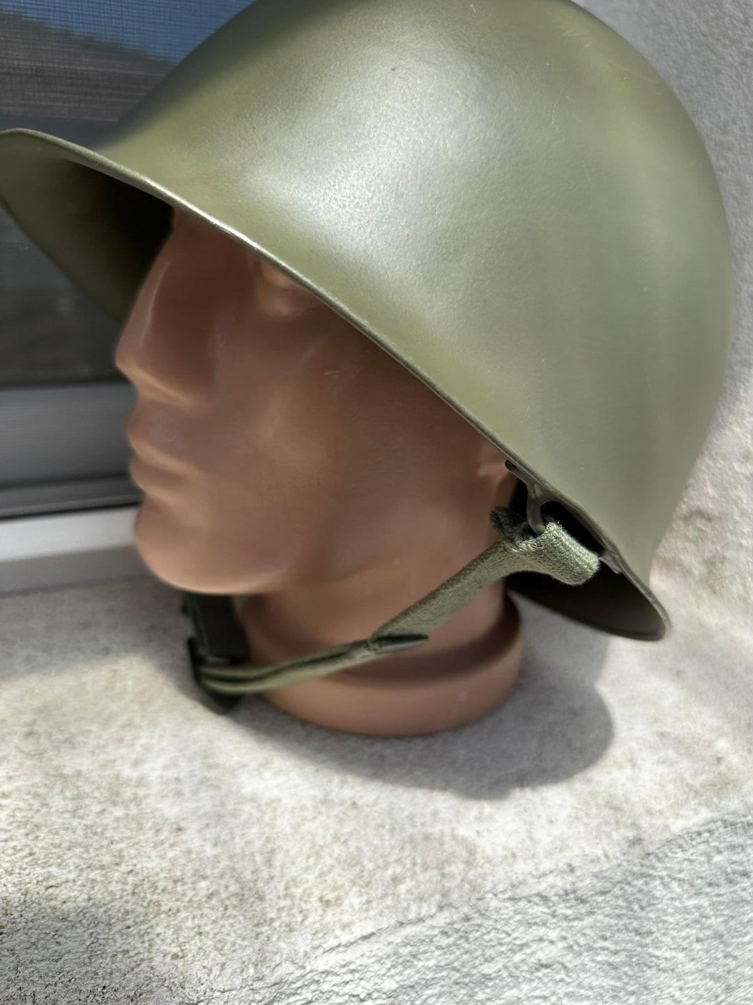 Vintage Military Helmet Mo F1 TTA Otan HR 1971 NATO French Army Soldier ...