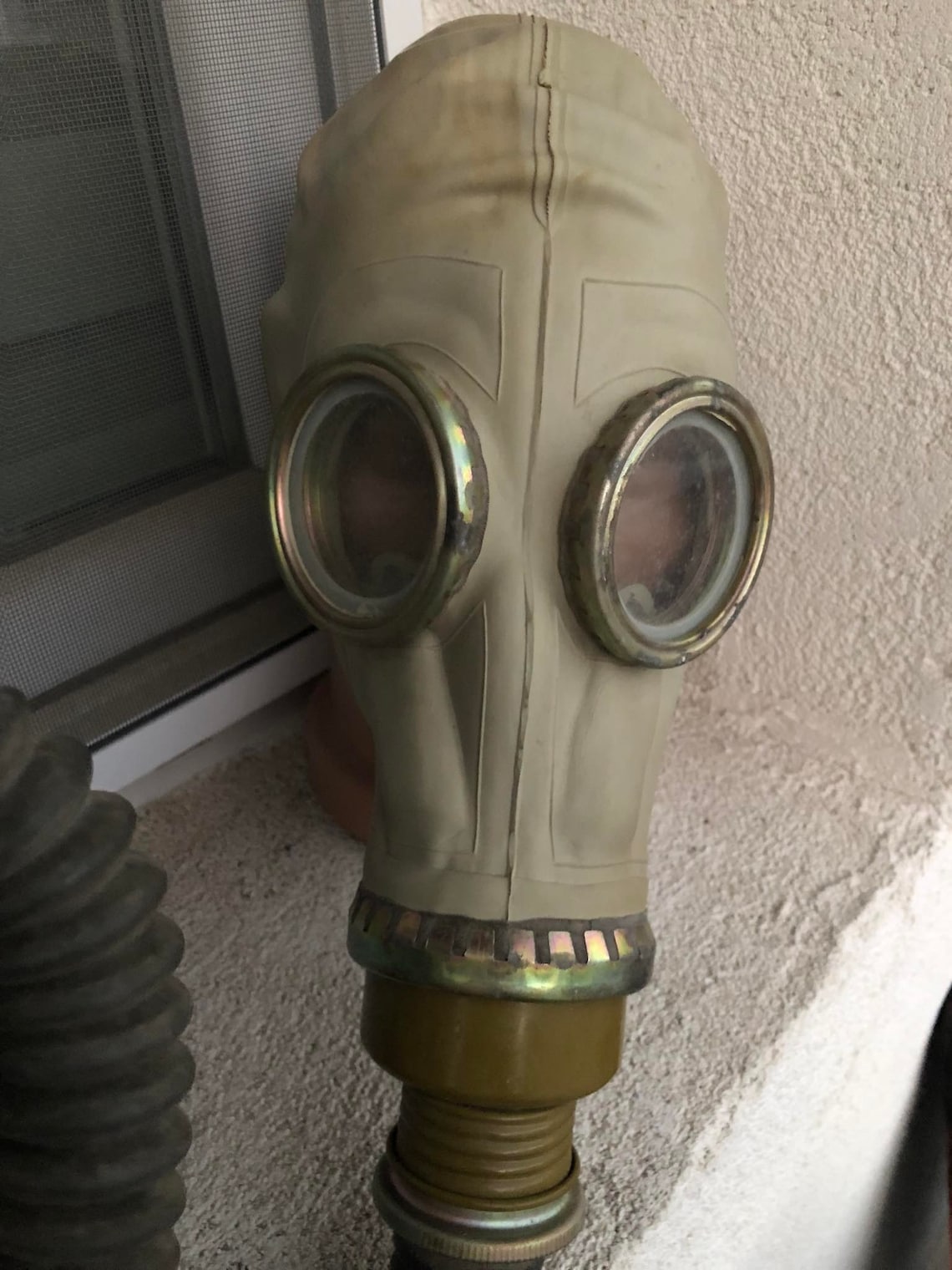Military Vintage Army Gas Mask With Hose and Carbon Filter - Etsy