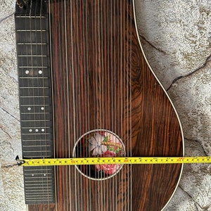 Antique Ancient Unique Zither Musical Instrument Very Rare German 1878 ...