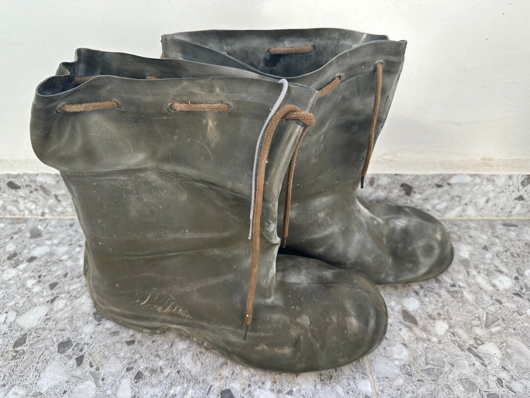 Vintage Military Full Rubber Boots NATO Army Soldier Equipment Size 46 ...