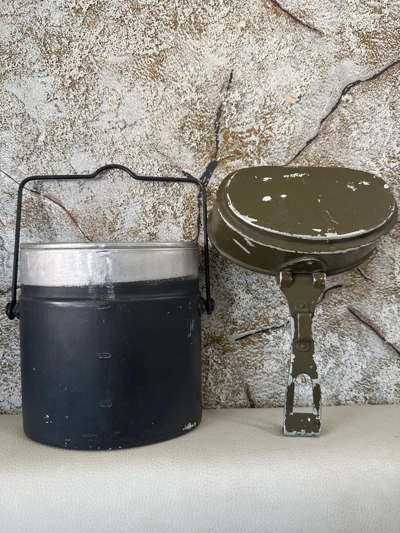 Vintage Military Army Original 1942 Very OLD Mess Kit Combat Canteen ...