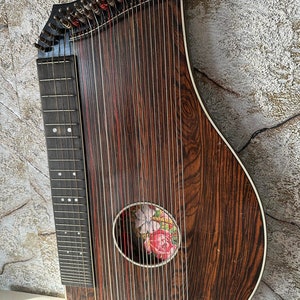 Antique Ancient Unique Zither Musical Instrument Very Rare German 1878 ...