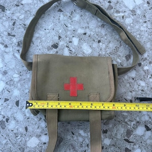 Vintage Military Field Medic First Aid Canvas Medical Rucksack ...