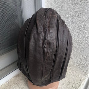 Vintage Military Army Bonnet Helmet Soft Leather Very Rare Size 58 ...
