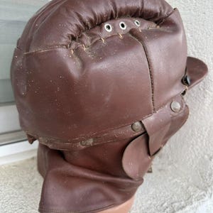 Vintage Military Very Rare Bonnet Hat Motorcycle Helmet Collectible ...