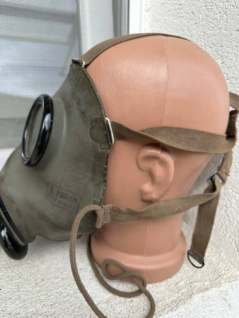 Vintage Very Rare Military Army Gas Mask 1938 Year Soldier Equipment ...