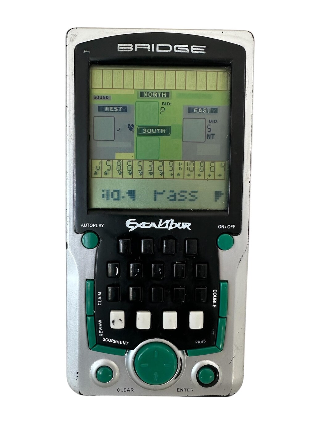 Vintage Bridge Electronic Game Handheld Excalibur Deluxe LCD Console ...