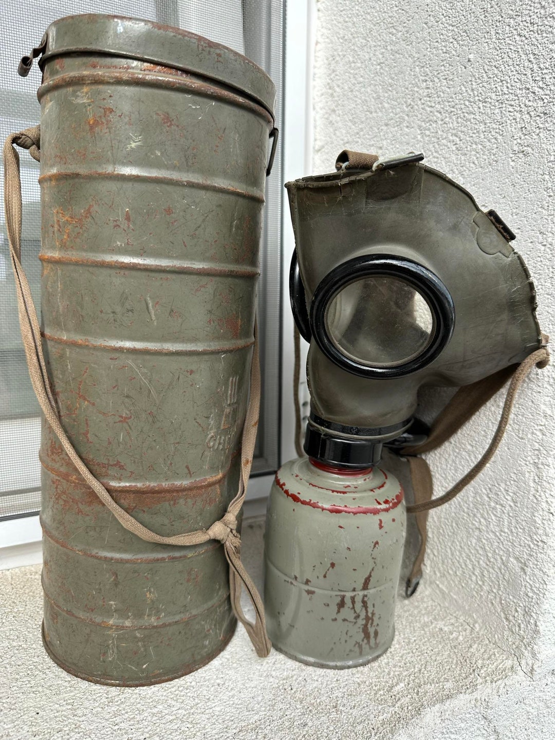 Vintage Very Rare Military Army Gas Mask 1938 Year Soldier Equipment ...