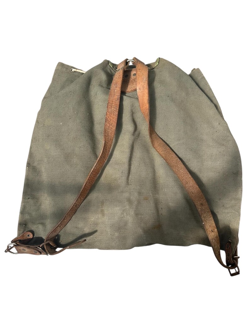 Very Old Military Bag Haversack Backpack Vintage Canvas Army Soldier ...