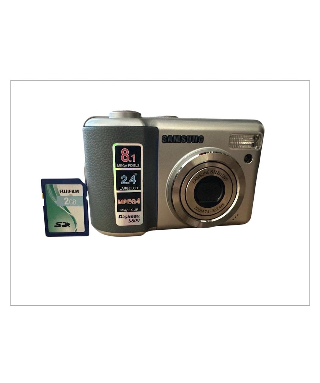 Samsung Digimax S800 Digital Camera Compact Mpeg4 8.1 MP 3X Optical ...