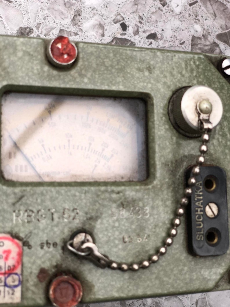 Vintage Military Dosimeter Geiger Counter Radiation Detector Radiometer ...