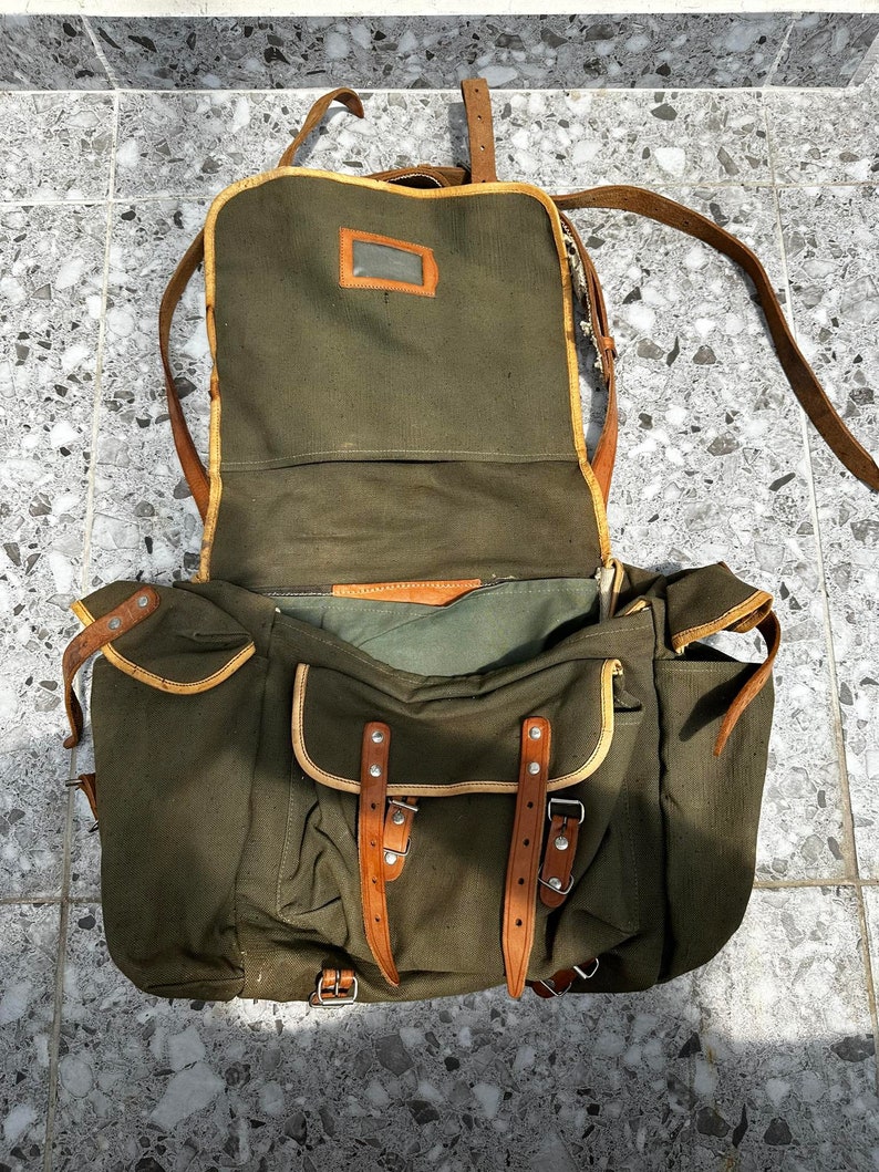 Very Old Genuine Military Bag Haversack Backpack Vintage - Etsy