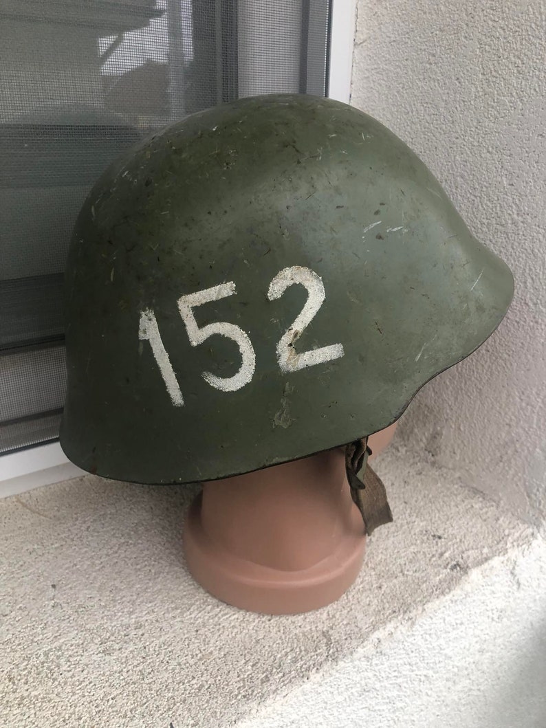 Vintage Military Helmet Serbian Army Unique Collectible - Etsy