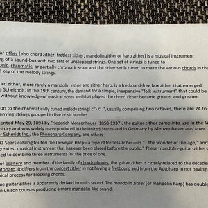 Antique Ancient Unique Zither Musical Instrument Very Rare German 1878 ...