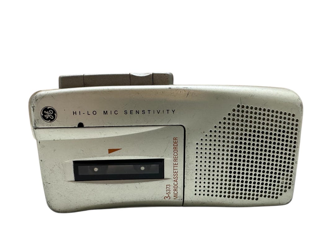 Professional General Electric GE 3 Voice Recorder Hi Lo Mic Sensitivity ...