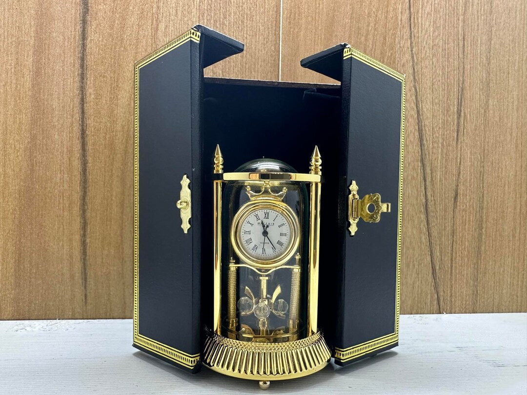 MAYFAIR Unique Amazing Miniature Quartz Brass Clock Art Deco Style - Etsy