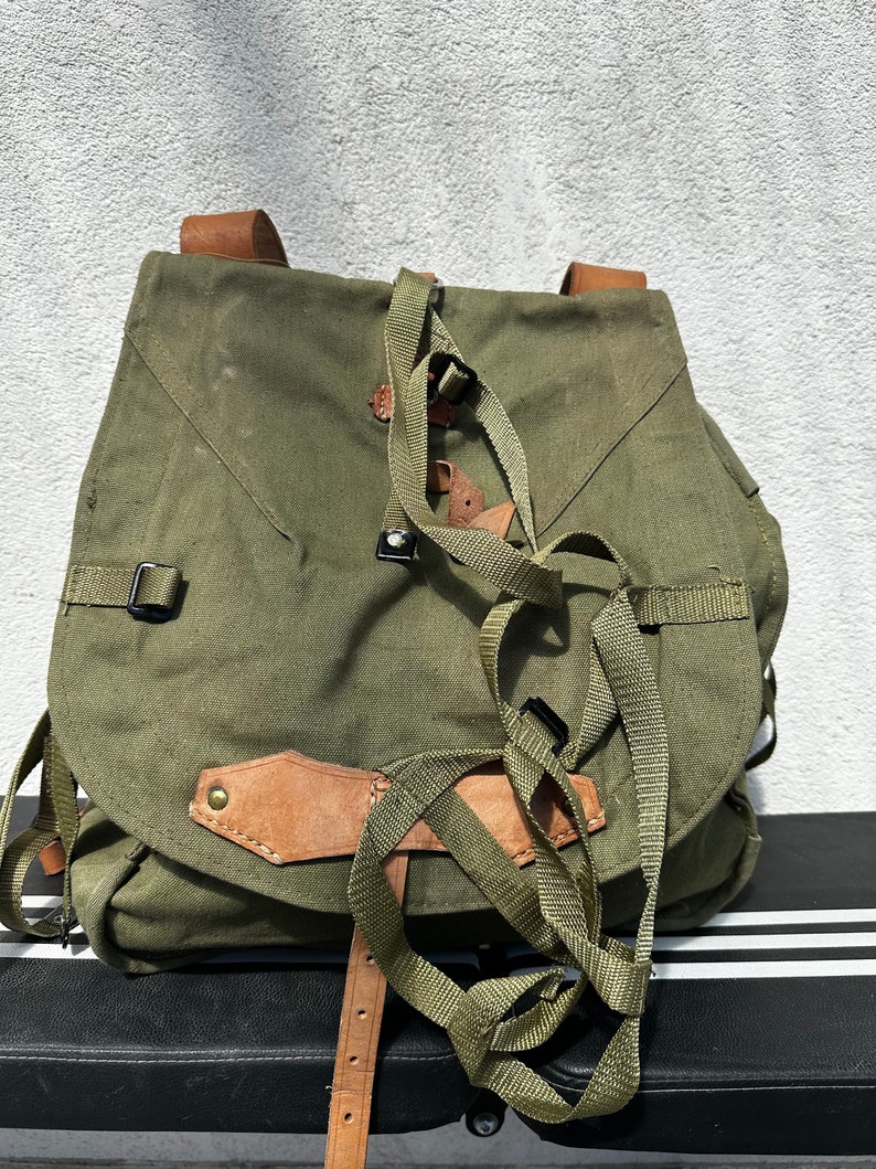 Vintage Military Canvas Army Rucksack Haversack Bag Soldier - Etsy