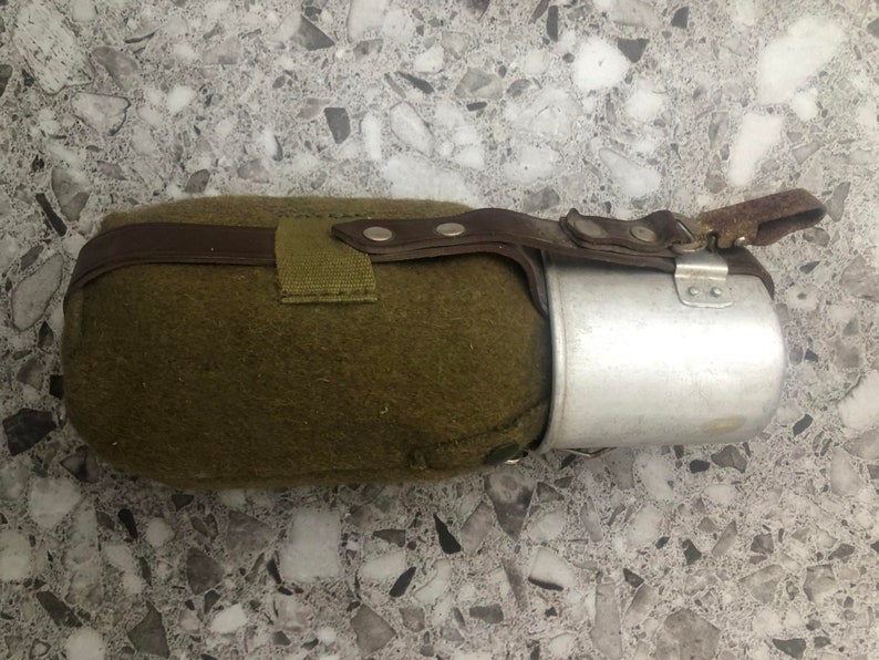 Vintage Military Romanian Army Flask Canteen Water Bottle With - Etsy