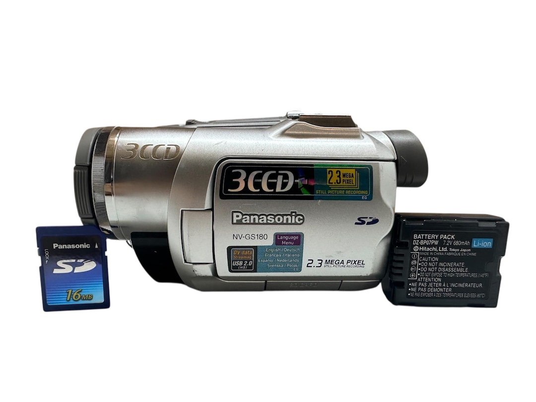 Panasonic NV-GS180 Japan Video Camera 3ccd 2.3 MP Recording Sd Stereo ...