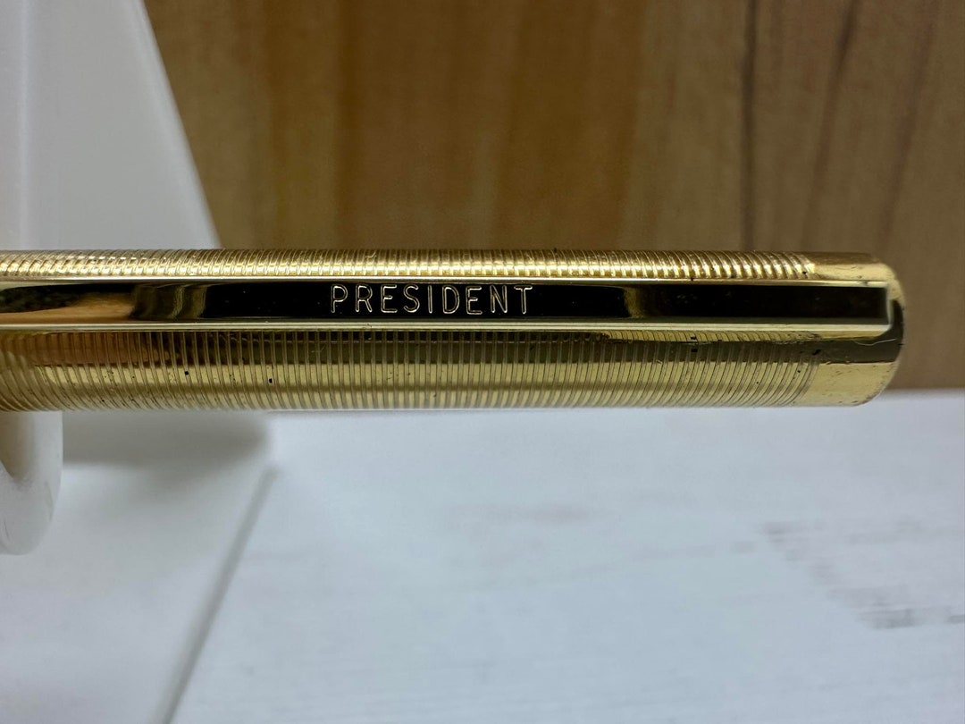Ballpoint Luxury President Gold Plated Pen Ultra Thin - Etsy