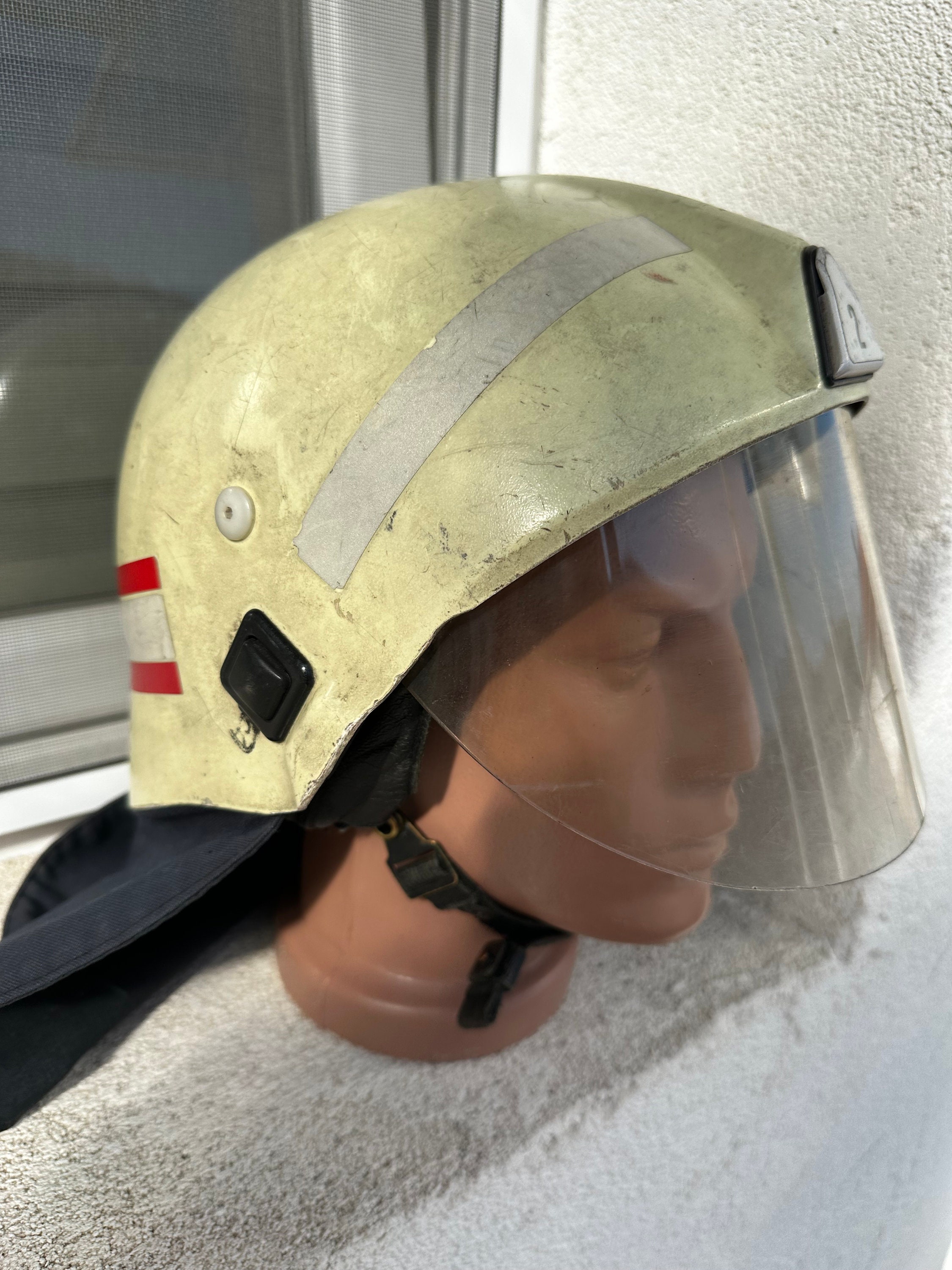 Vintage Military Unique Original Firefighter German M35 Fibreglass ...