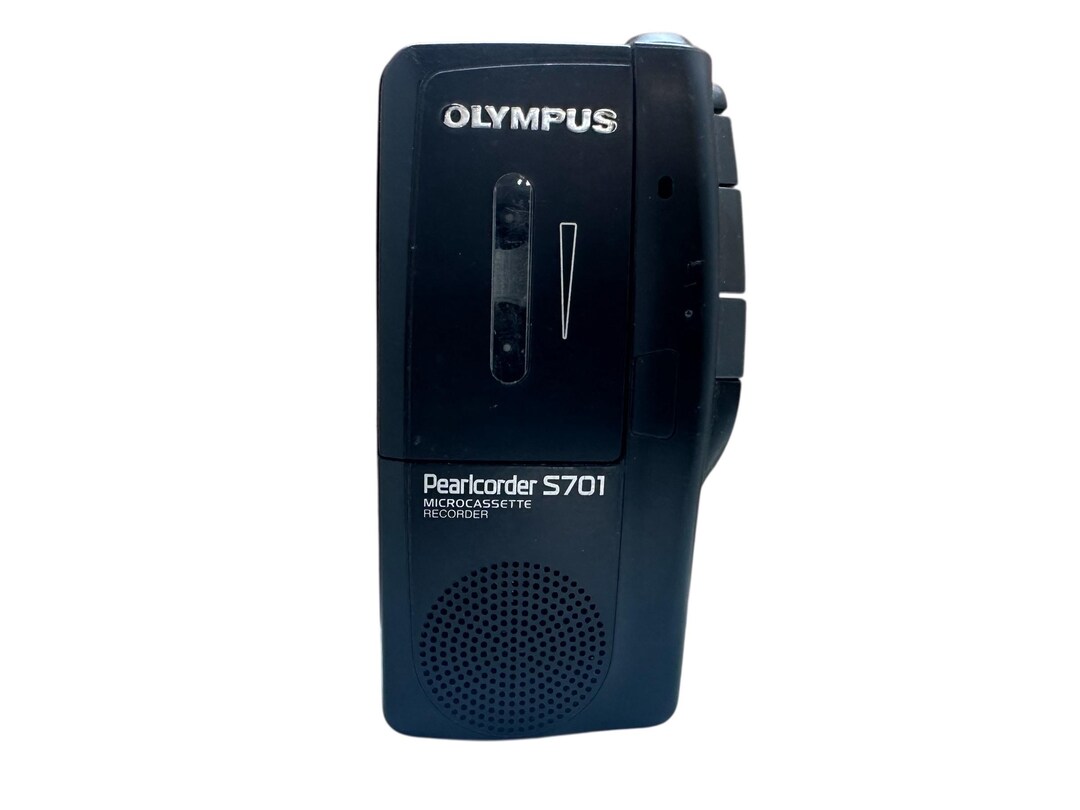 Vintage Olympus Pearlcorder S701 Stereo Voice Recorder Microcassette ...